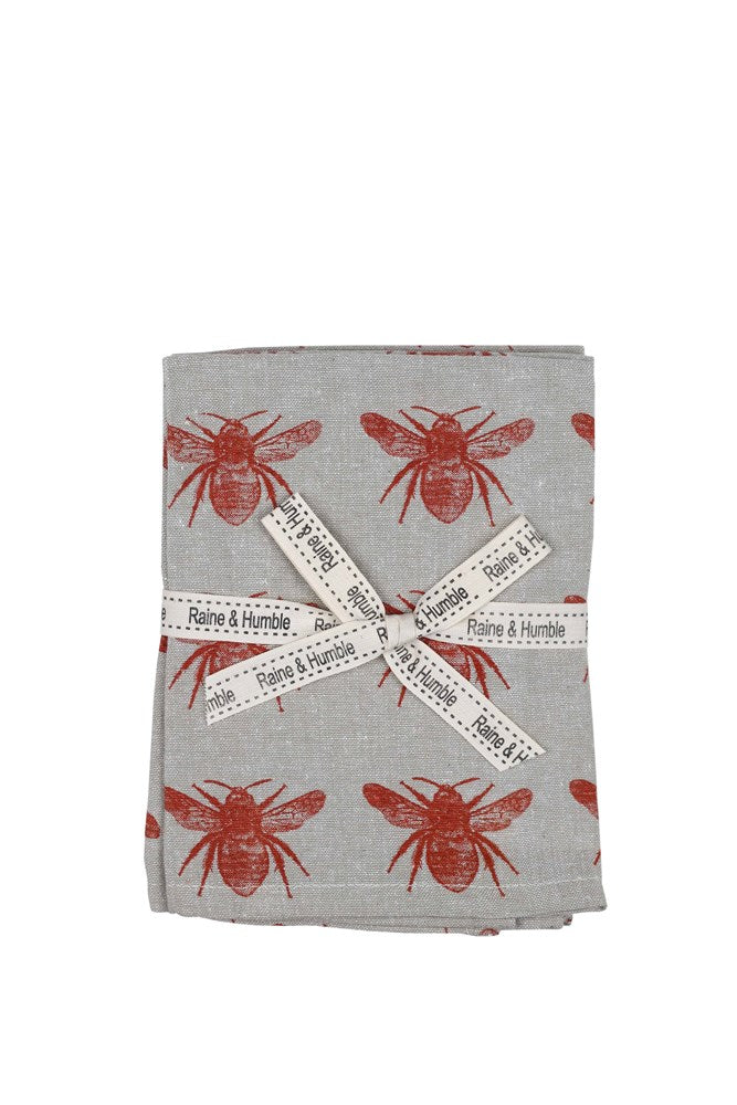 ABBY BEE NAPKIN TERRACOTTA SET OF 4 – Saffron Inc