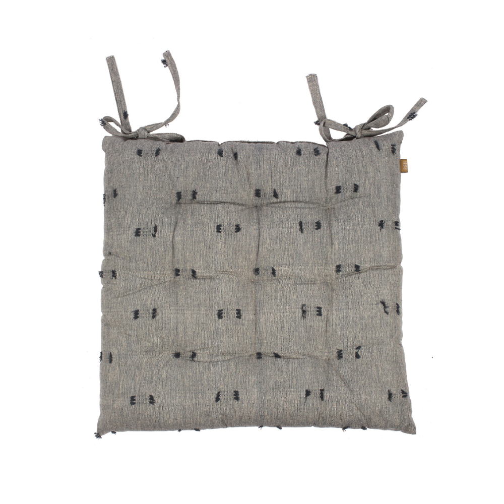 Tuft Seat Cushion Dark Slate – Saffron Inc