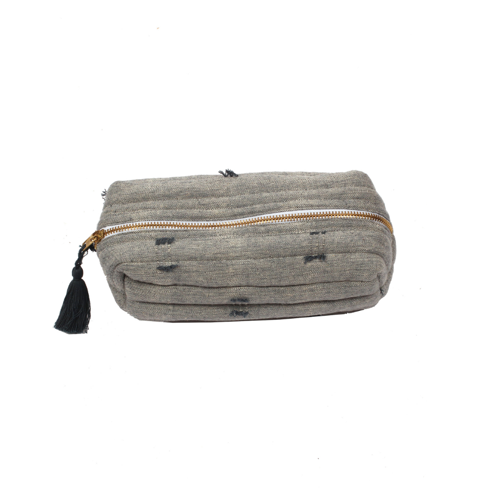 Tuft Beauty Bag Dark Slate – Saffron Inc