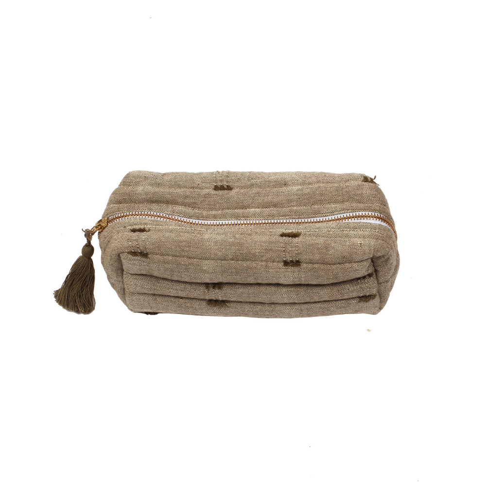 Tuft Beauty Bag Burnt Olive – Saffron Inc